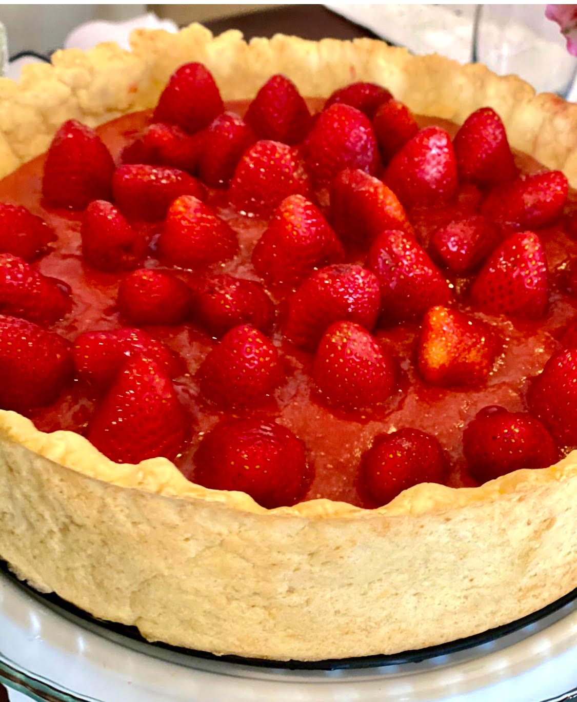 Torta de morango. | Blog da Heloísa